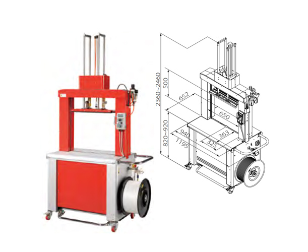 TP-702P-12 프레스형 프리미엄 자동 밴딩기 > 자동밴딩기 | 서원테크